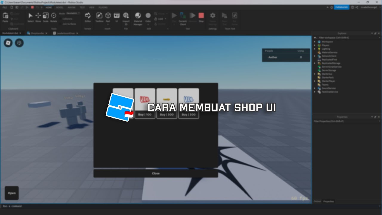 Cara Membuat Shop Ui | Roblox Studio Indonesia 2024 - YouTube