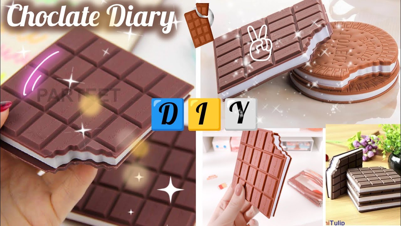 Diy viral Chocolate 🍫 Notebook/Diary ll How to make cute chocolate ...
