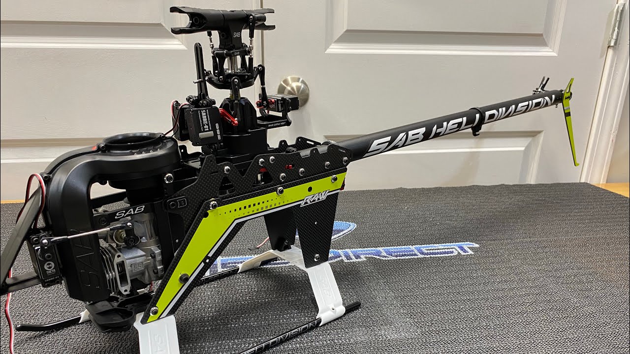 SAB Goblin RAW 580 Nitro Build Part 3 - YouTube