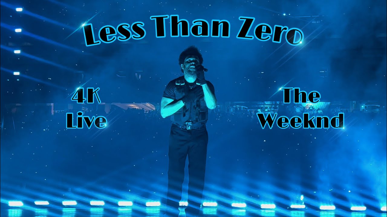 Less Than Zero - Live | The Weeknd (4K) - YouTube