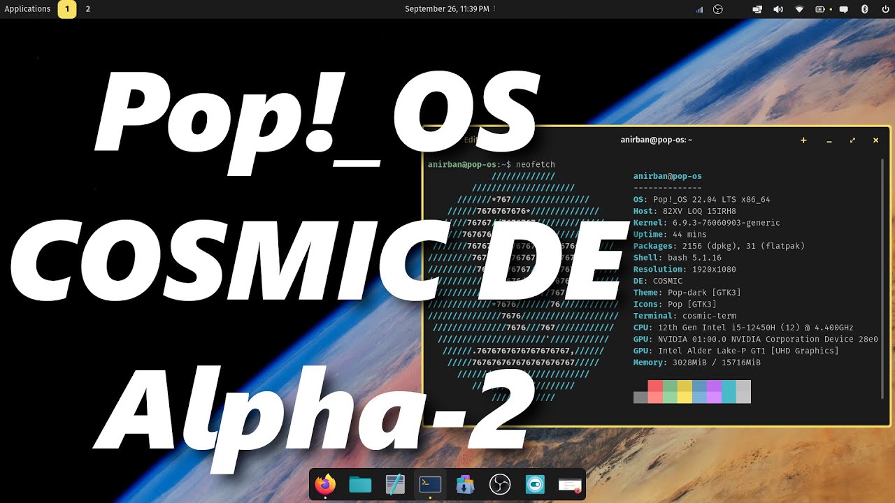 Pop OS 24.04 COSMIC Desktop | The Unparalleled Stunning DE That Will ...
