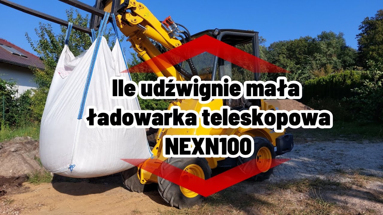 Udźwig małej ładowarki NEX N100. Jak Avant. @nexgroup1075 Ładowarka ...