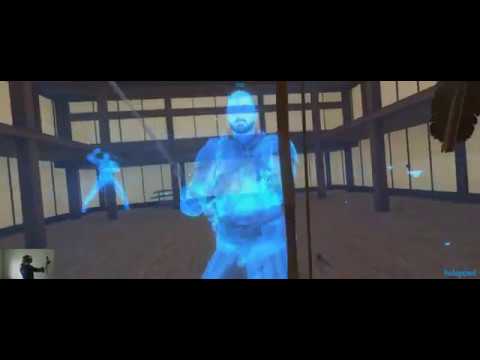 Real Bow in VR! Holopoint played with tracked bow and VR glove - YouTube