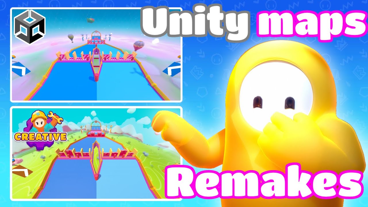 Best remakes of UNITY maps in Fall Guys! PART 4 - YouTube