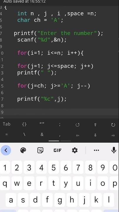 C Language Alphabet Pattern C Program Patterns Questions Cprogrammingpattern