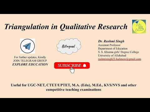 Triangulation in qualitative research - YouTube