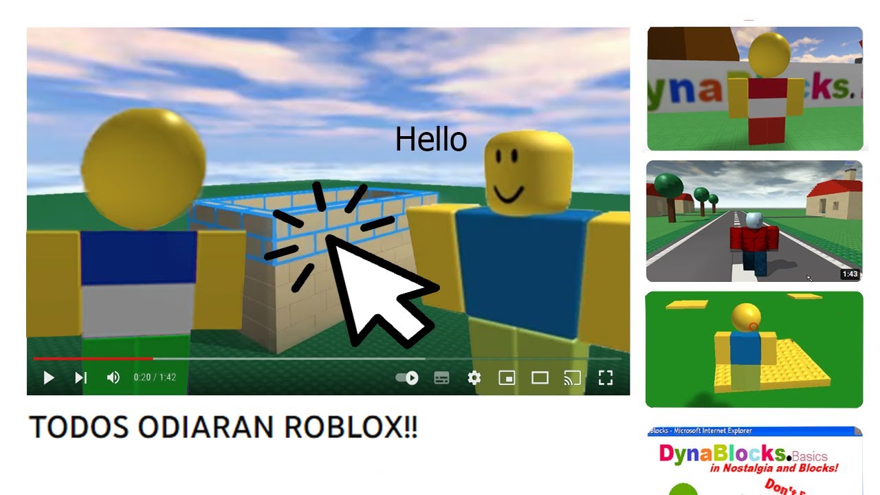 ¿CUAL FUE el PRIMER VIDEO de ROBLOX del MUNDO? - YouTube