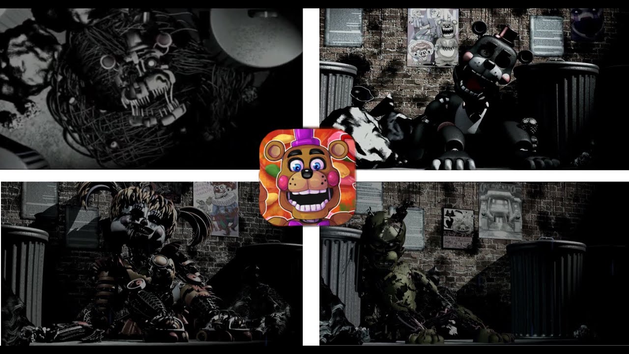 FNAF PIZZERIA SIMULATOR MOBILE - All 4 RARE Death Screens!! | RARE ...