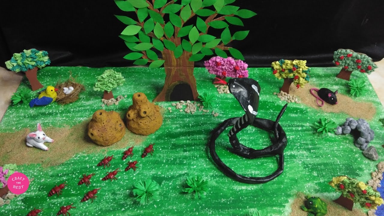 The King Cobra and the Ants | School Project Ideas | Thermocol Craft ...