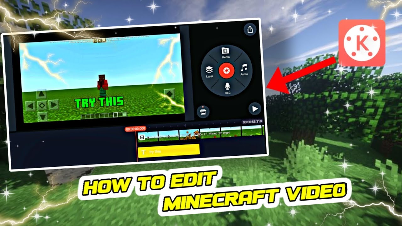 HOW TO EDIT MINECRAFT VIDEO ON KINEMASTER || STEP BY STEP TUTORIAL IN ...