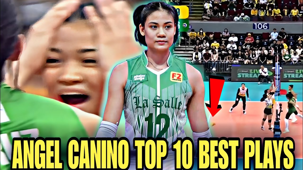 TOP 10 BEST PLAYS OF ANGEL CANINO IN UAAP SEASON 85 WOMEN'S VOLLEYBALL😱 ...