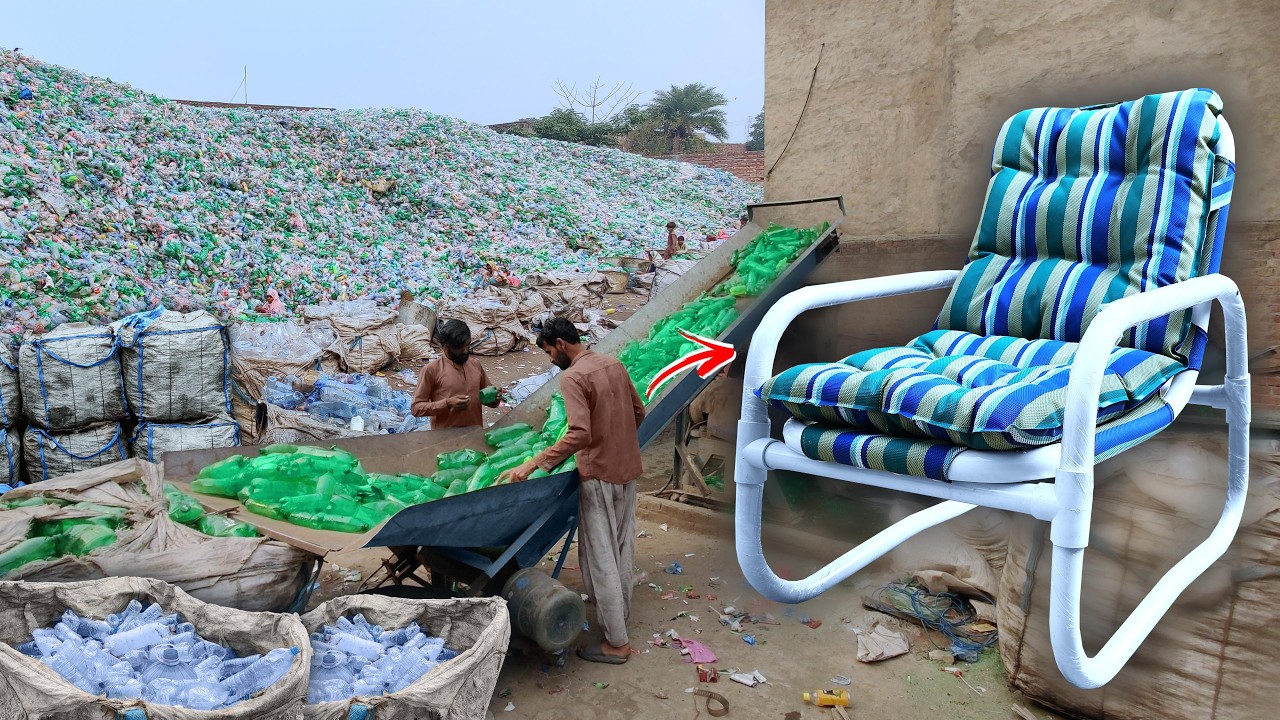 Turning Trash into Treasure Recycled Bottles Become Garden Chairs ...