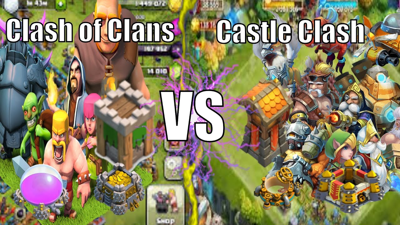 Clash Of Clans VS Castle Clash - YouTube