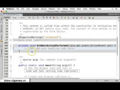 Java Swing CardLayout Demo - YouTube