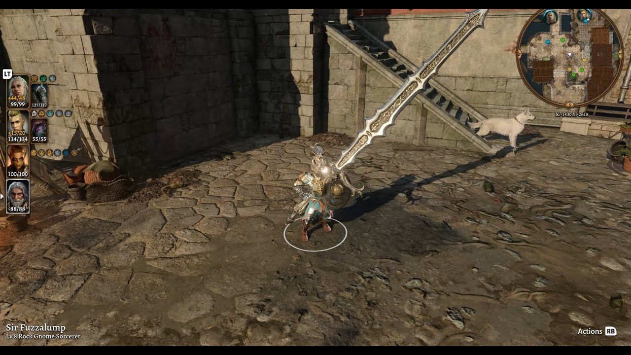 Baldur's Gate 3 Watcher Greatsword on a Gnome - YouTube