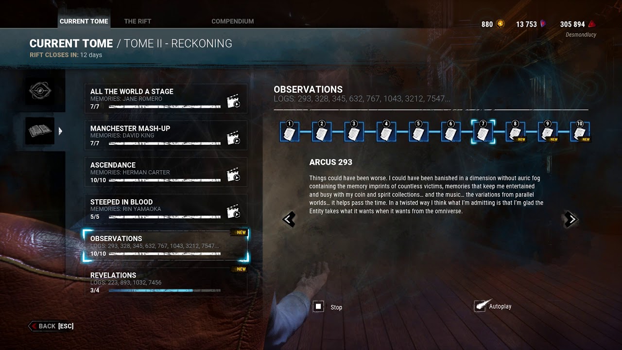 DBD Archives Tome II - observations - YouTube