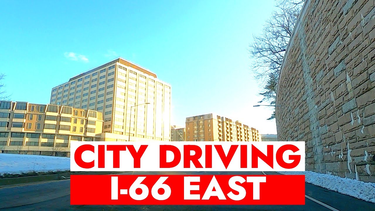 🚕 🇺🇸Interstate Driving on I-66 East | Fairfax - Washington D.C ...