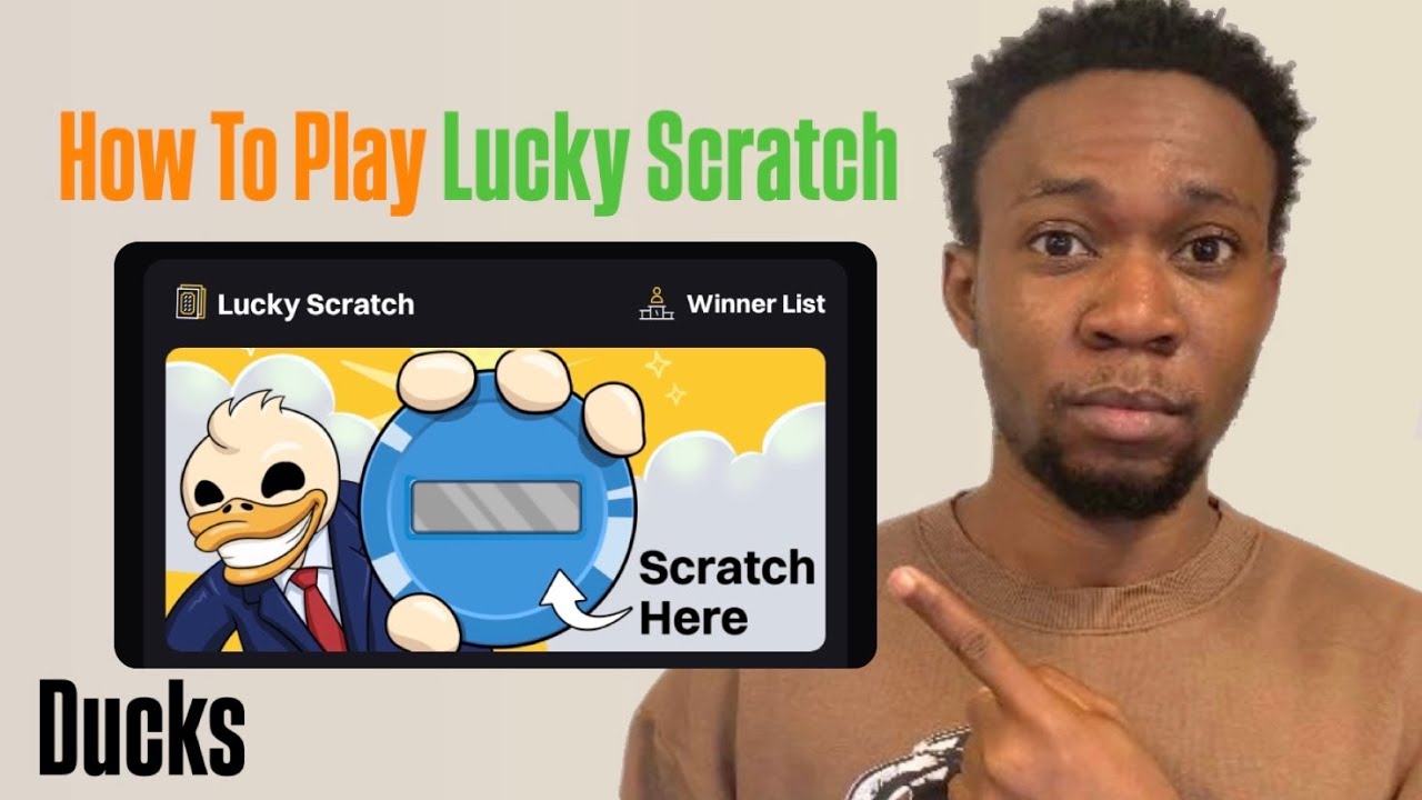 $Ducks Scoop Airdrop | How To Play Lucky Scratch - YouTube