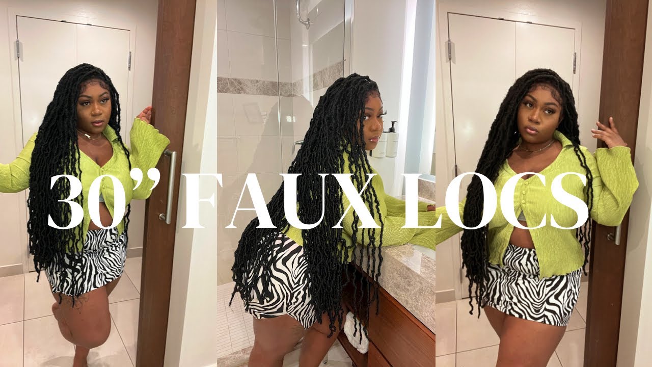 How To: Make A 30 Inch Faux Loc Wig Under $100 - YouTube