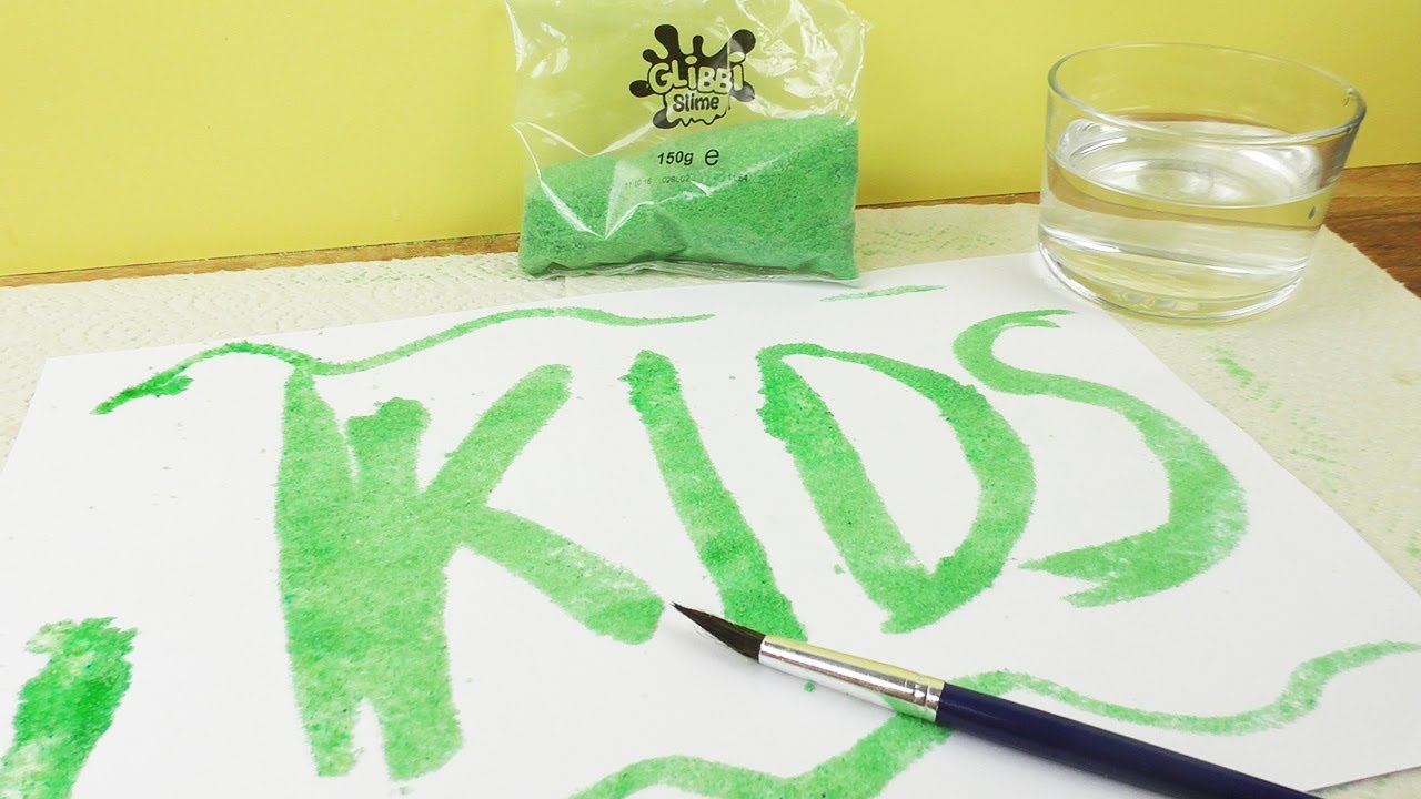 Glibbi Slime Experiment | Malen & Schreiben mit Glibbi?! DIY Spaß für ...