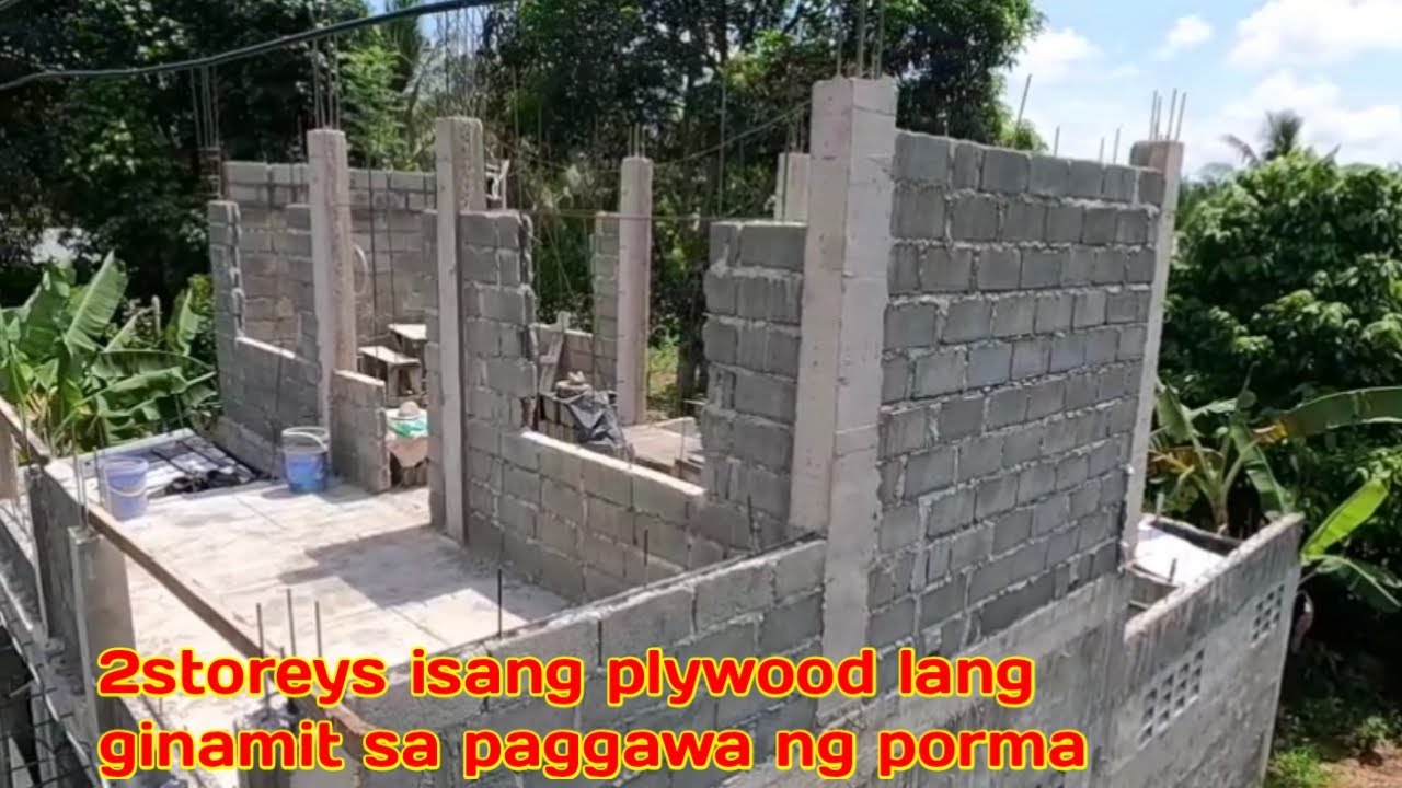 paano gumawa ng 2storeys na bahay na isang plywood lang yong ginamit na ...