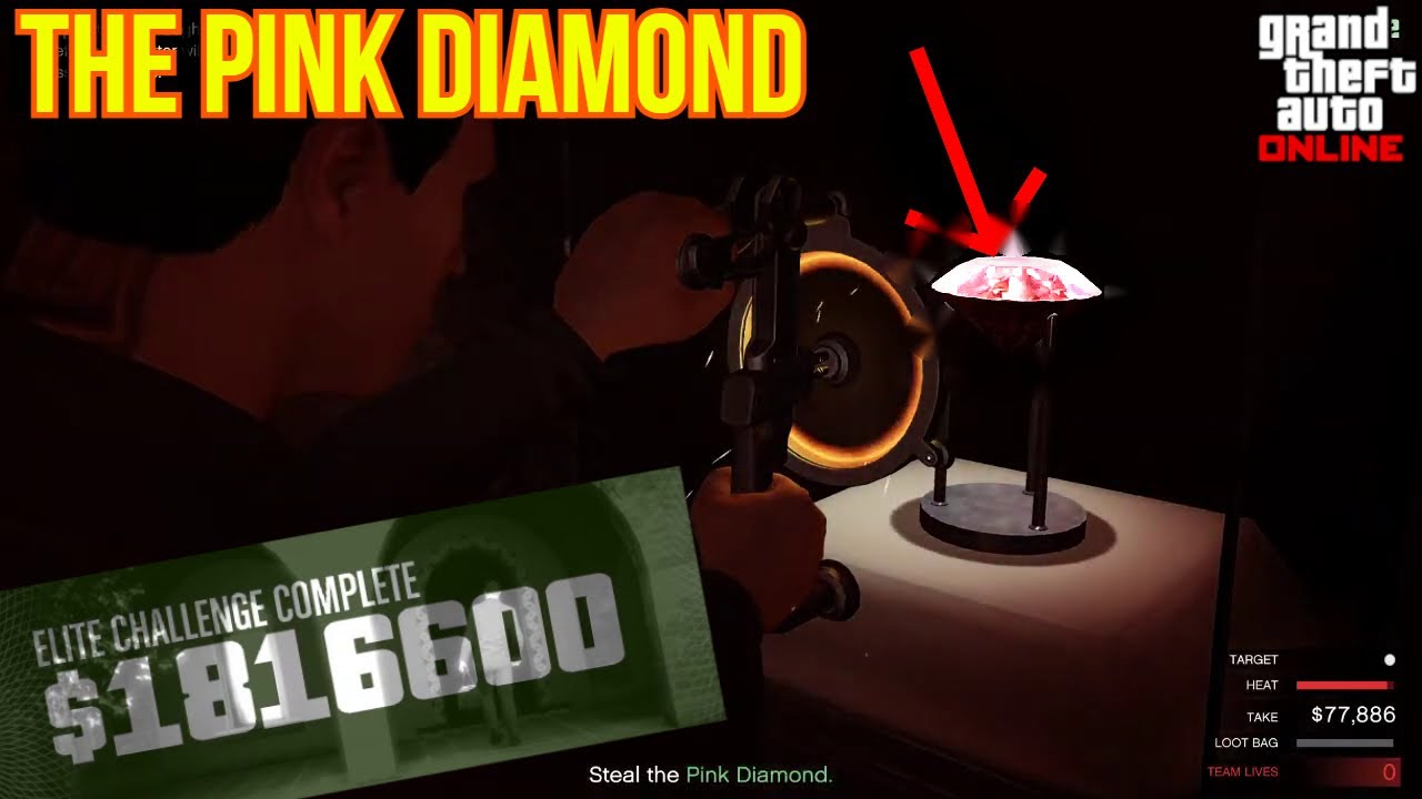 FINALLY! I Got The Rare Pink Diamond In Cayo Perico || Solo Heist with ...