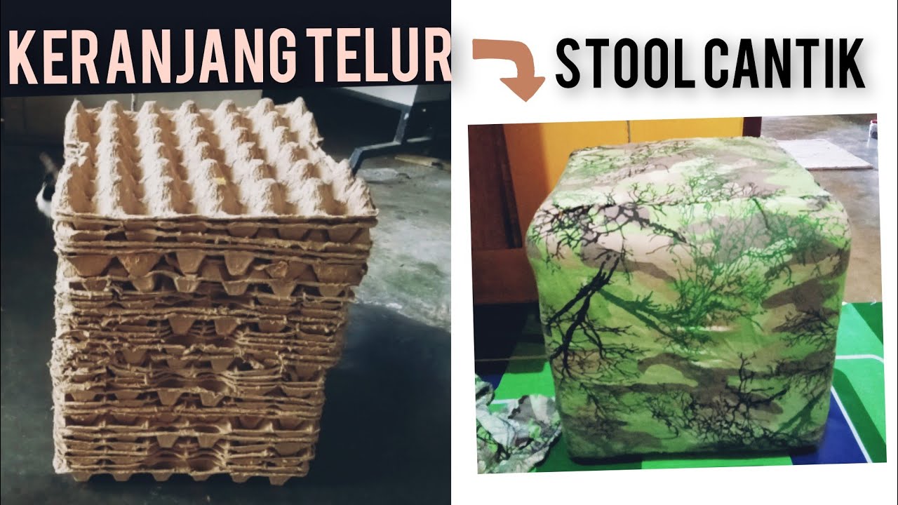 Ubah Keranjang Telur Menjadi Stool Unik! DIY Mudah dan Murah - YouTube
