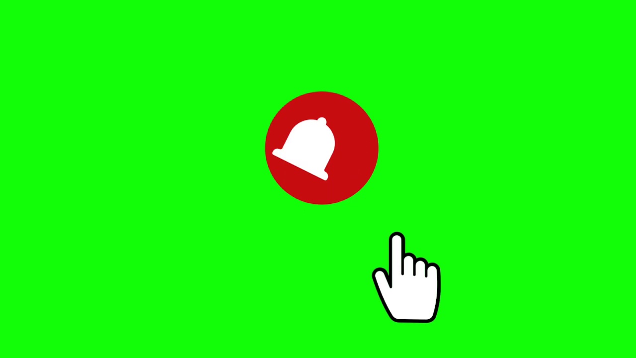 Notification Bell- Green Screen- Free To Use - YouTube