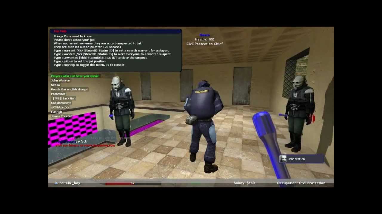 Gmod :Police Training - YouTube