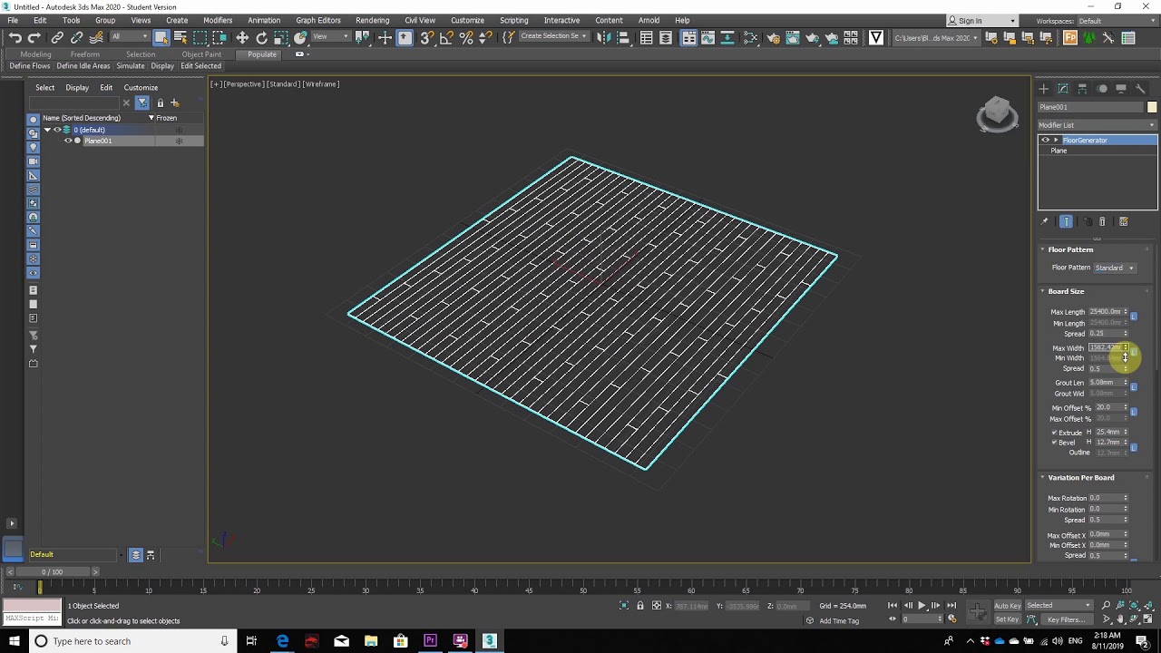 How to Create Floor and Surface Treatment in 3DS MAX (10) - YouTube
