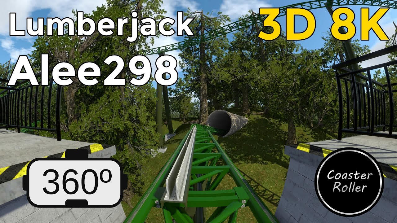 Lumberjack 3D 360 VR Roller Coaster by Alee298 - YouTube