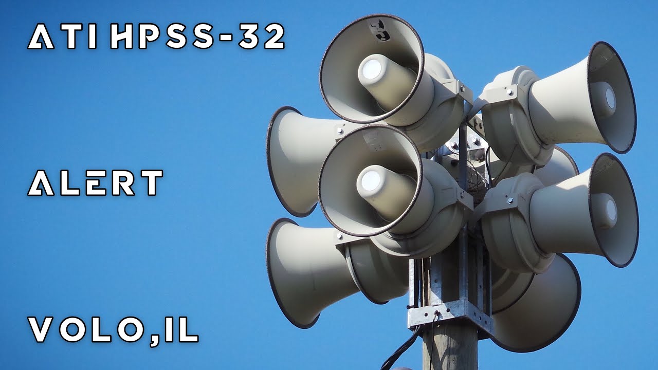 ATI HPSS-32 Siren Test, Alert, Volo, IL - YouTube
