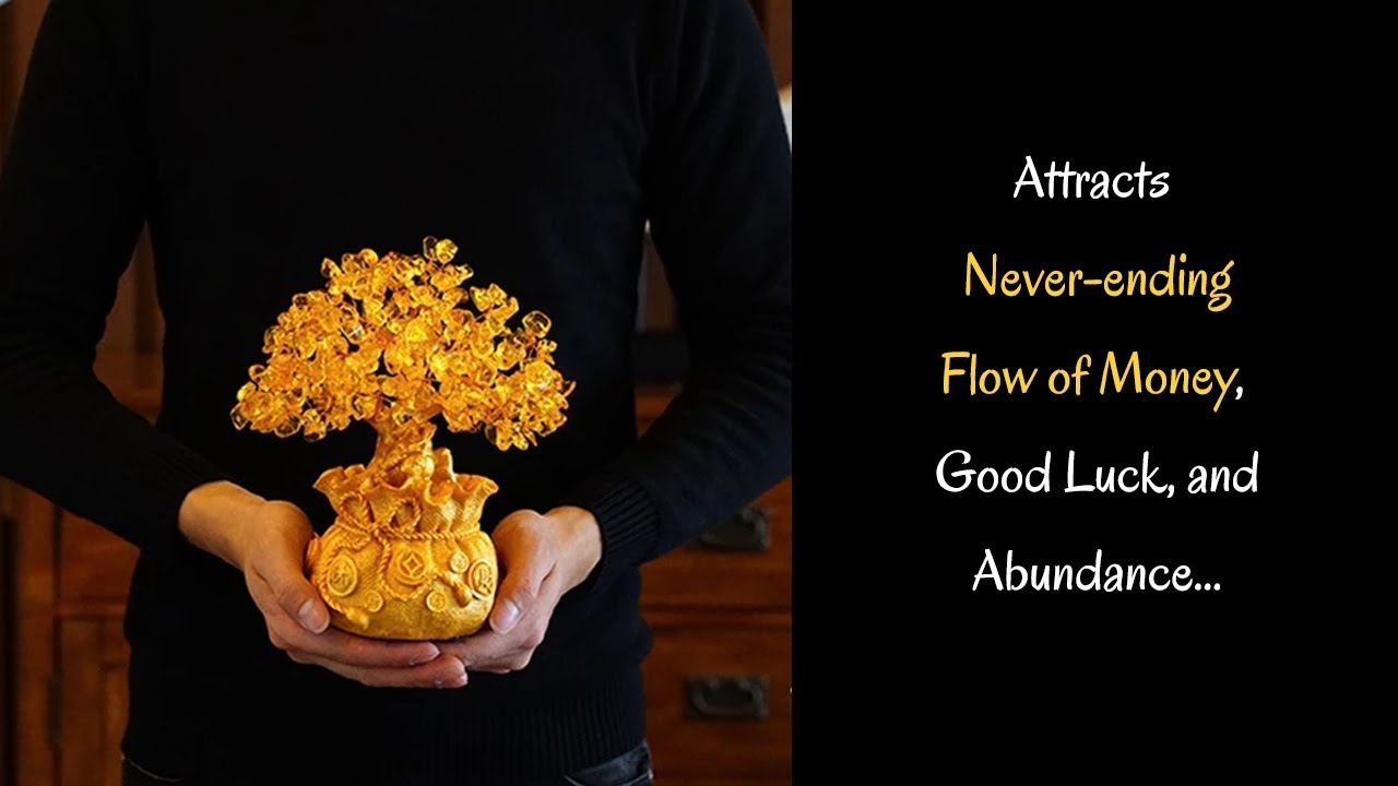 Feng Shui Citrine Money Tree Wealth Ornaments - YouTube