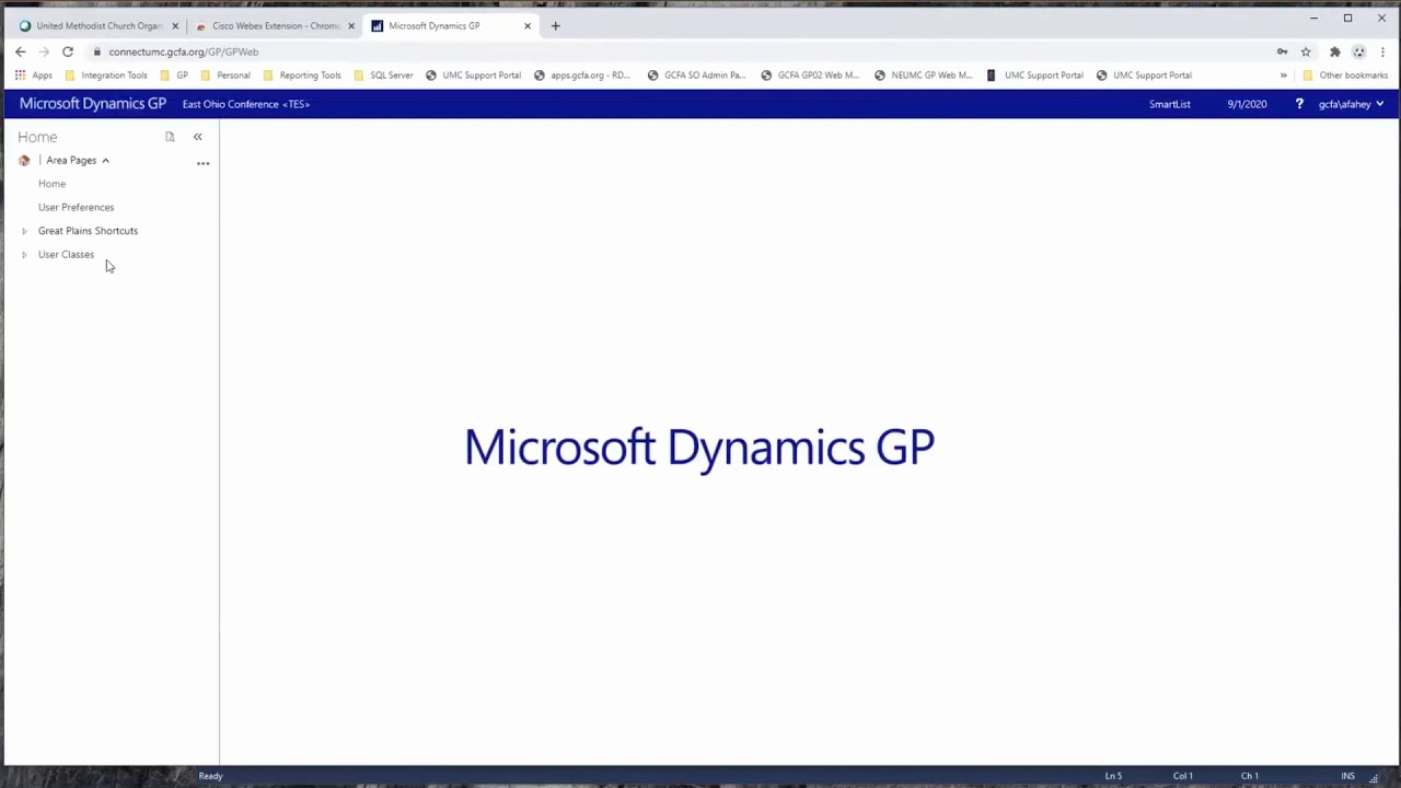 Microsoft Dynamics Great Plains Demo with UMC Support - YouTube