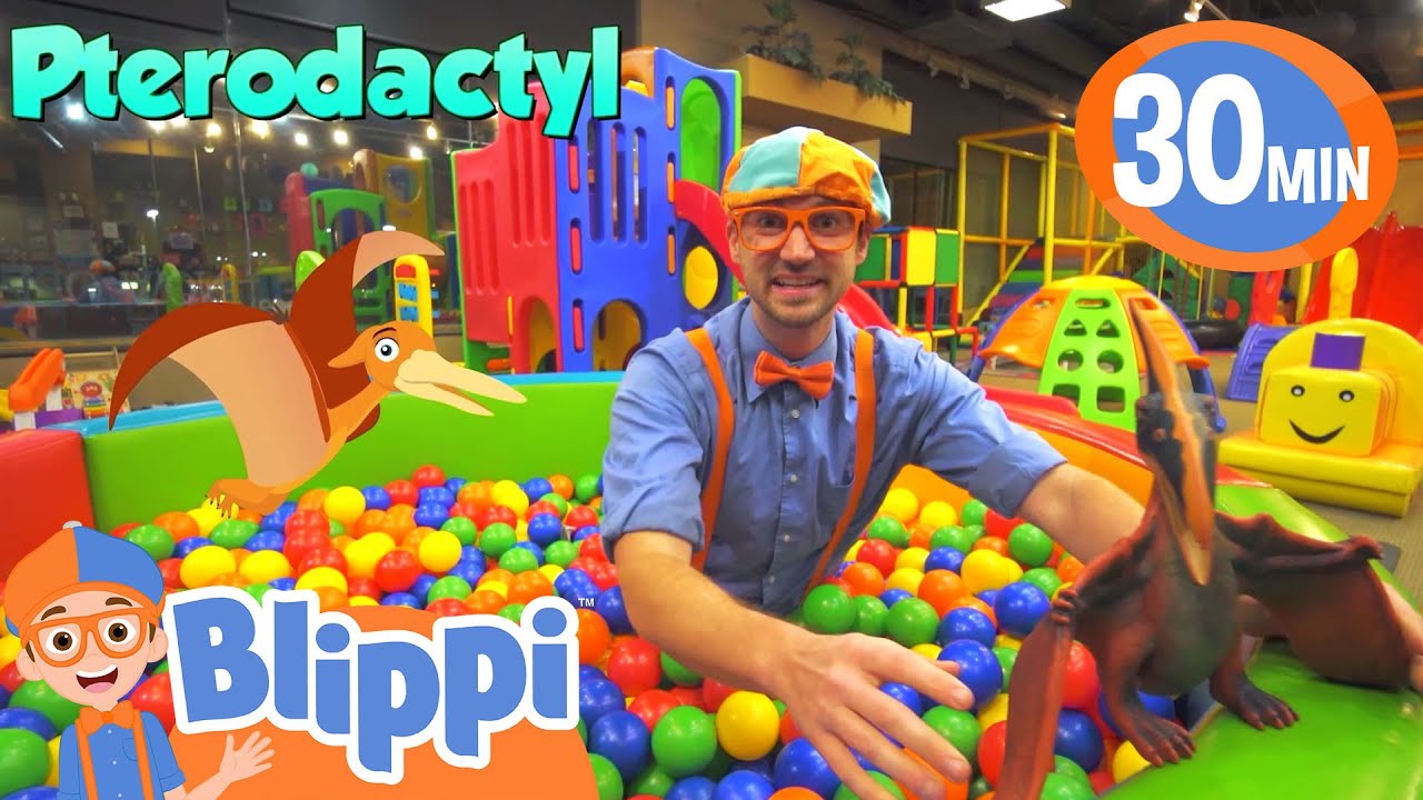 Learning With Blippi At An Indoor Playground For Kids | Educational ...