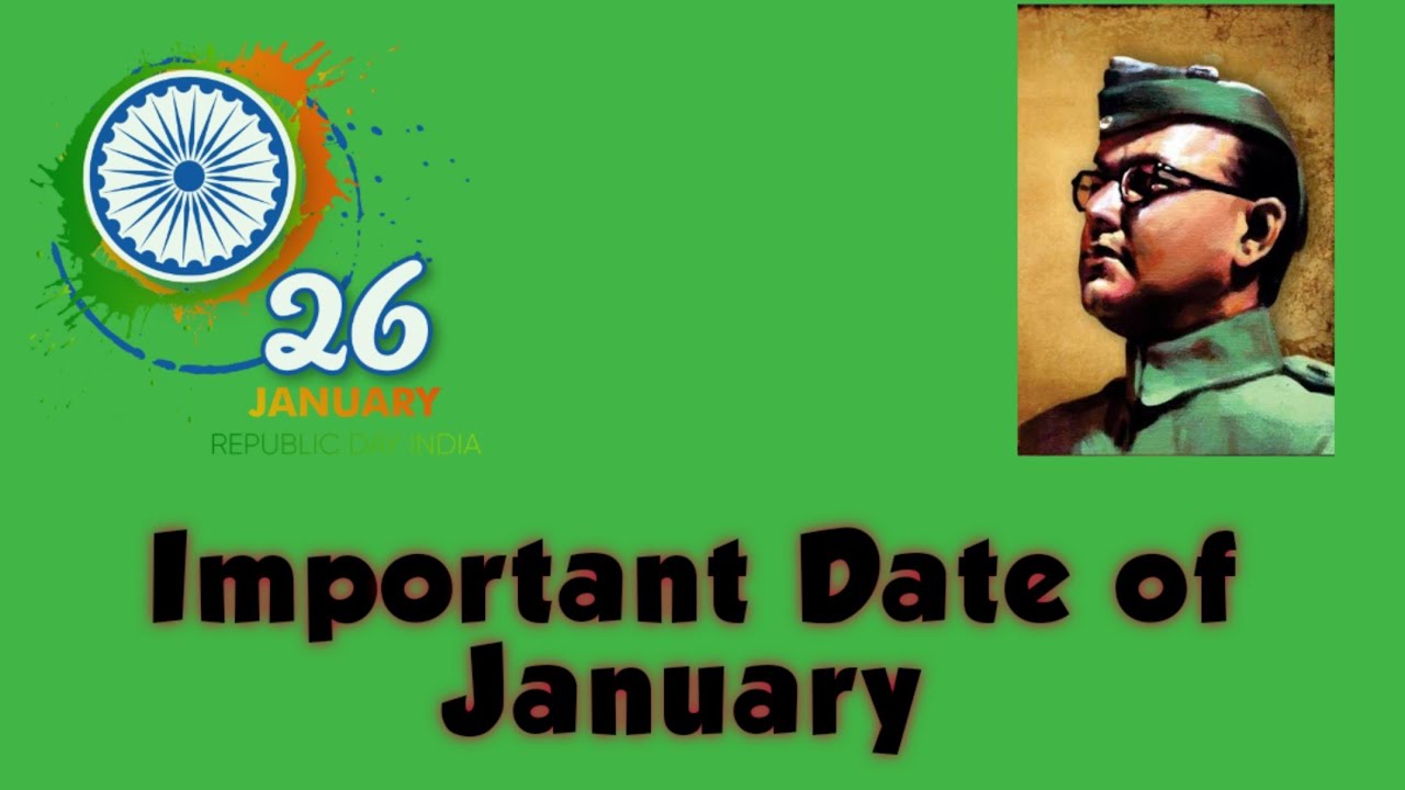 Important Dates of January - YouTube