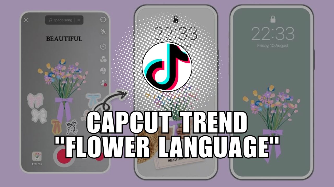 TikTok Trend! How to Make Wallpaper from "Flower Language" Effect on ...