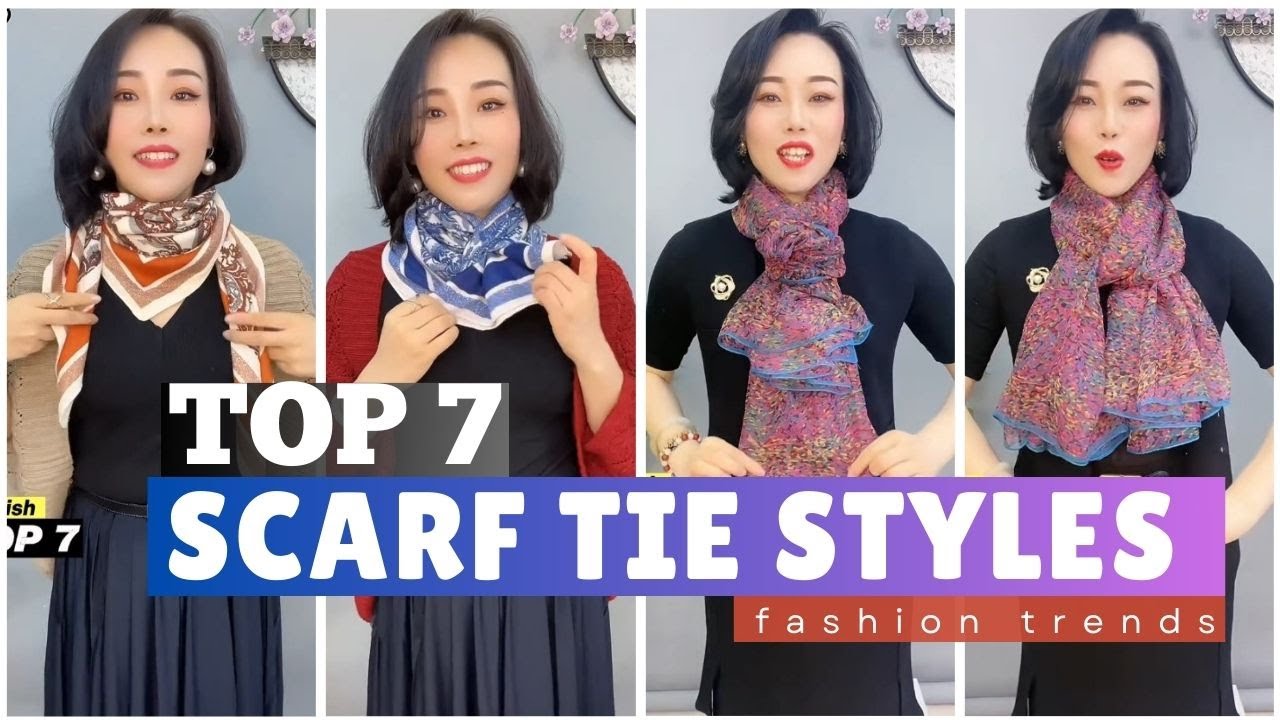 Top 7 popular ways to wear a Scarf | Easy stylish ways to tie a scarf ...