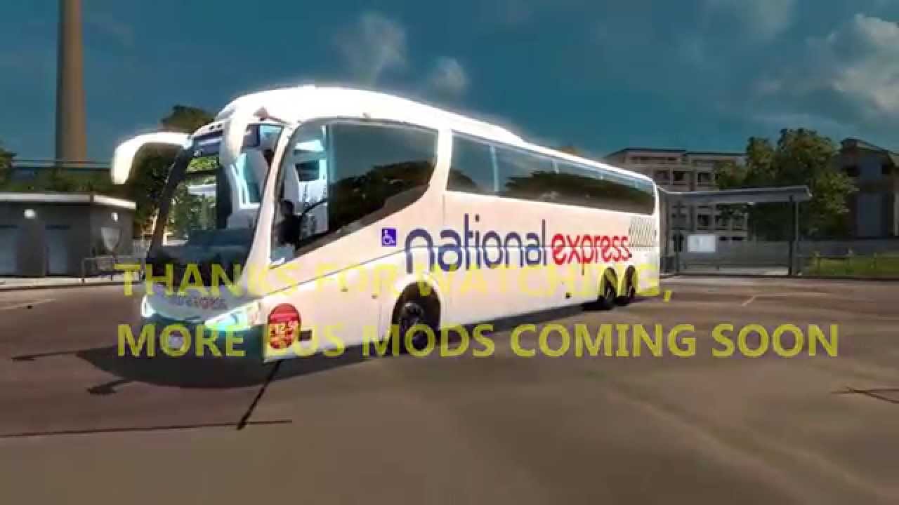 Euro Truck Simulator 2- National Express Bus Skin- IRIZAR PB - YouTube