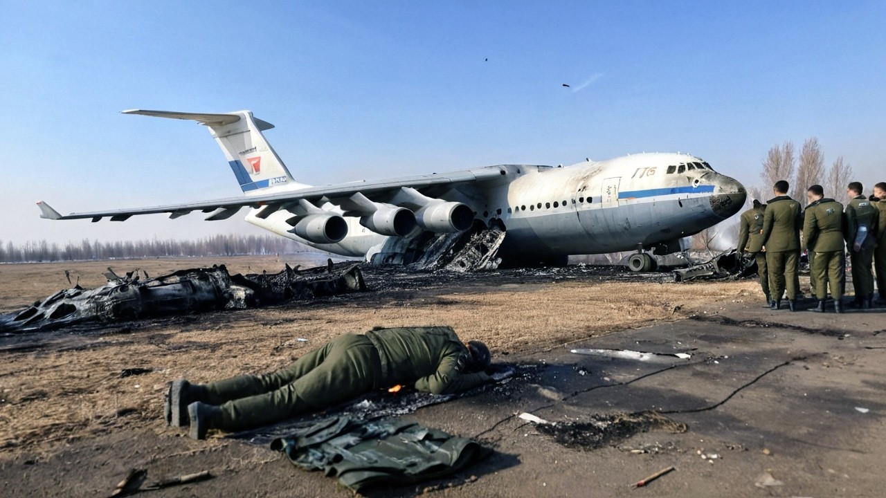 RUSSIA SHOCKED! IL-76 Cargo Plane Destroyed with Crew in Belgorod - YouTube