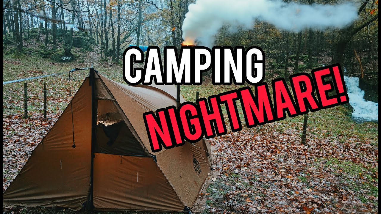 Wild Camping Disaster Flooded Camp in The Lake District | Ash Canopy ...