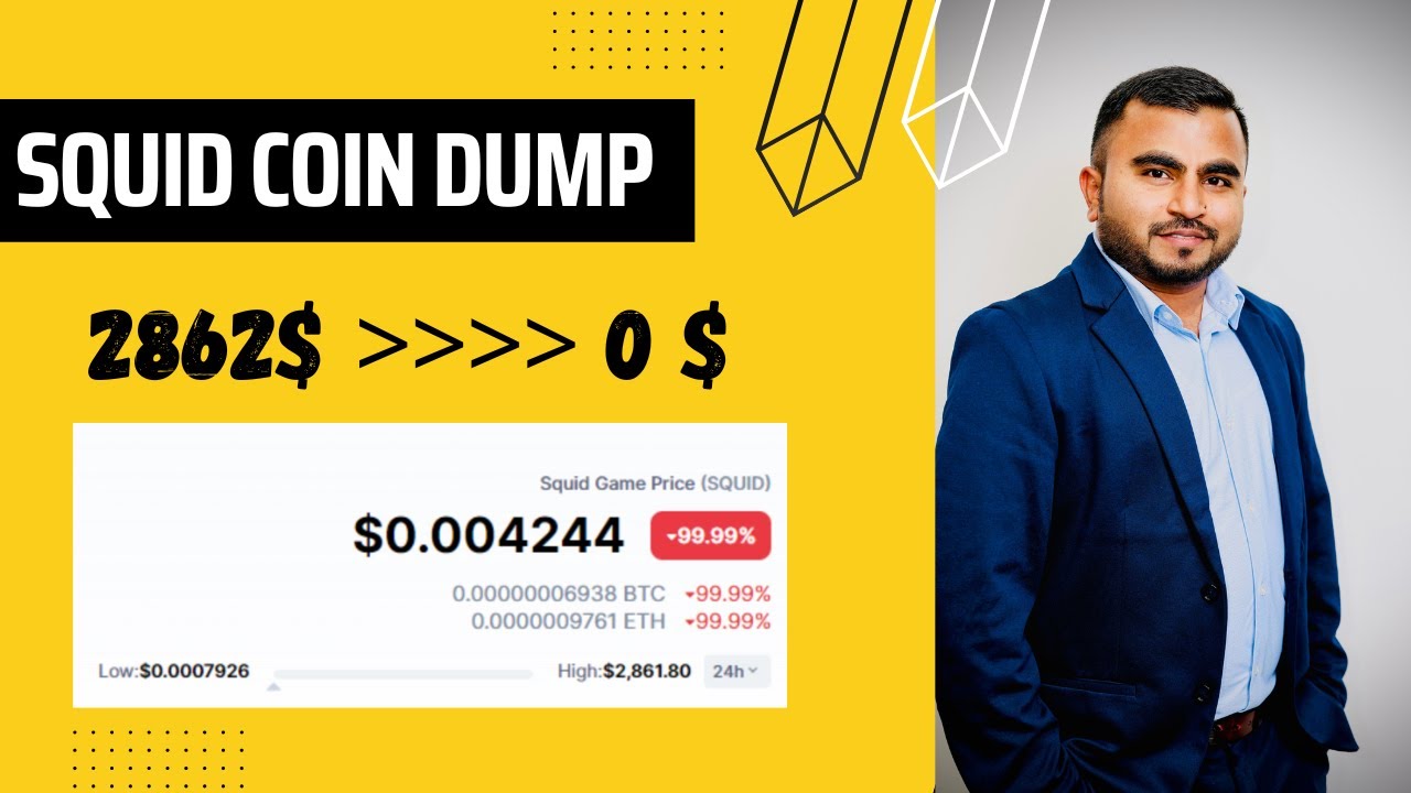 The official dump of Squid Coin Scam 💔🔥👍🏻 2848$ to 0.0000$ in 1 second ...