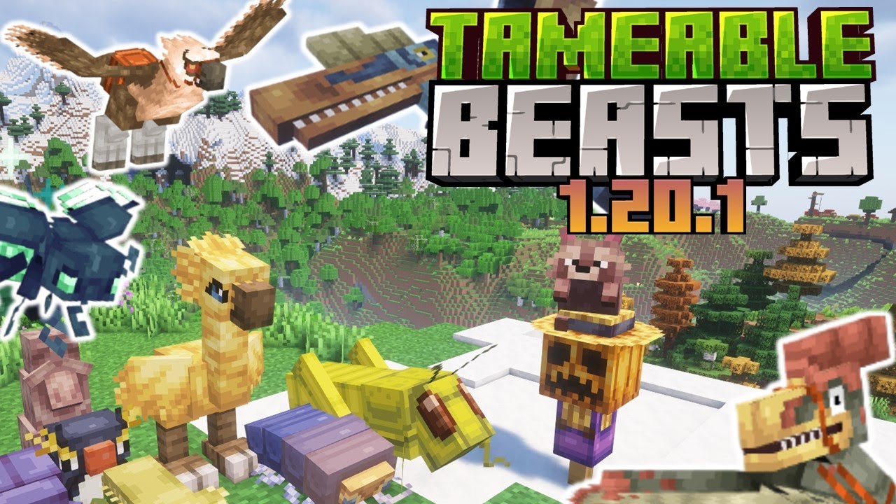 ¡Bestias Domesticables! - Tameable Beasts 1.20.1 - Mod Review - YouTube
