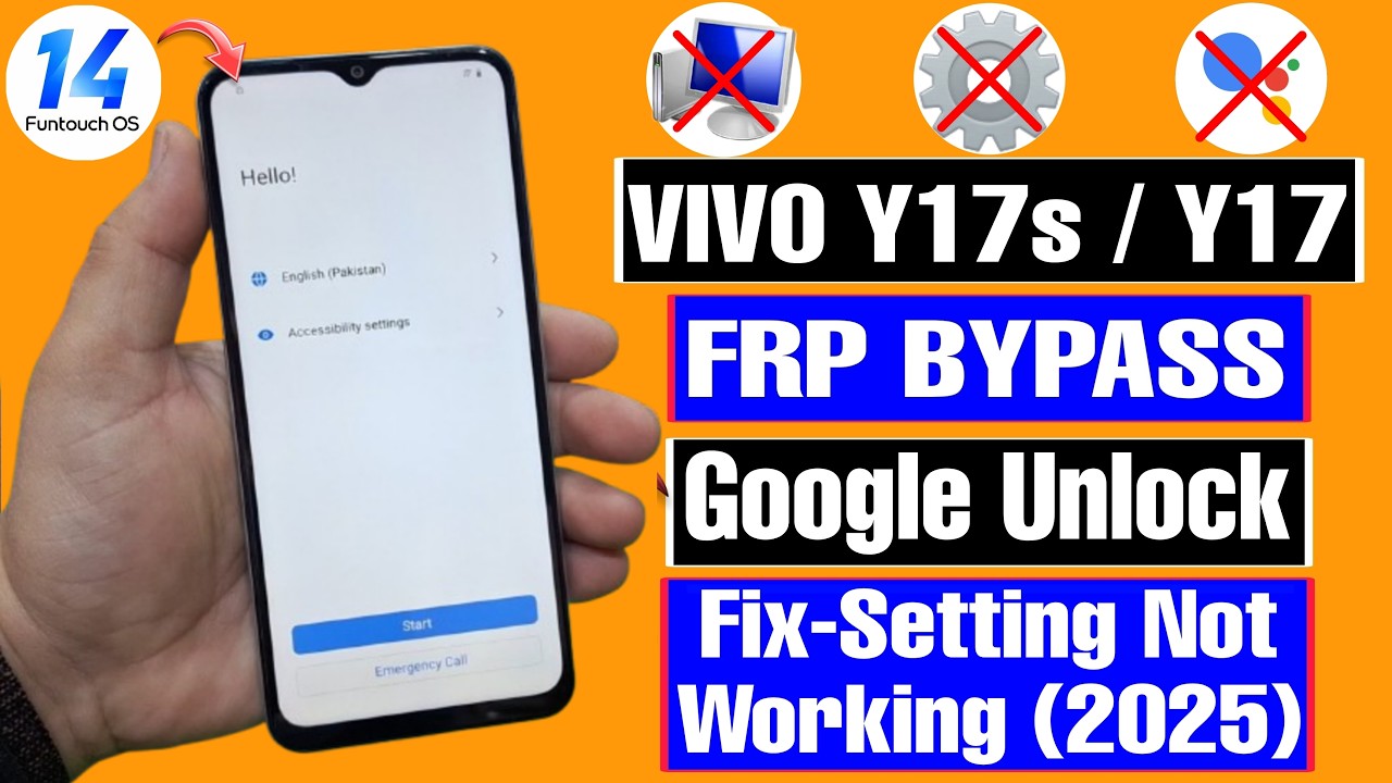 VIVO Y17s FRP Bypass | VIVO Y17s Google Lock Bypass Android 14 Without ...