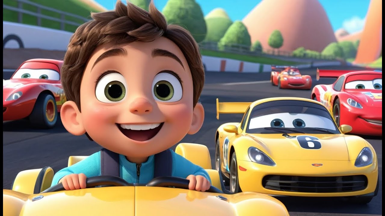 🏎️ Color Cars Racing on the Rainbow Road 🌈🎶 | Fun ABC, Numbers & Colors ...