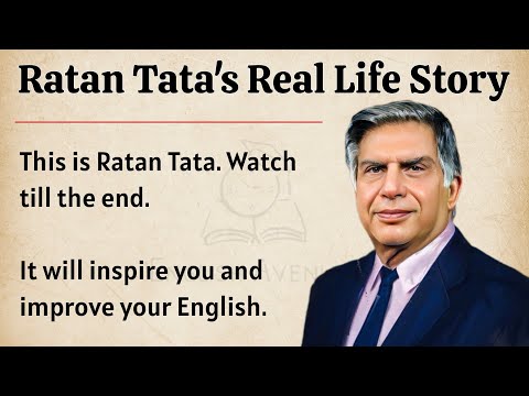 Ratan Tata's Real Life Story || Learn English Through Story Level 2 🔥 || English Listening Practice