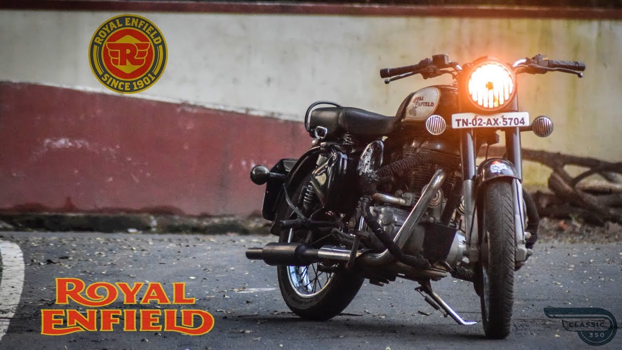 Royal Enfield Classic 350 modified,walkaround - YouTube
