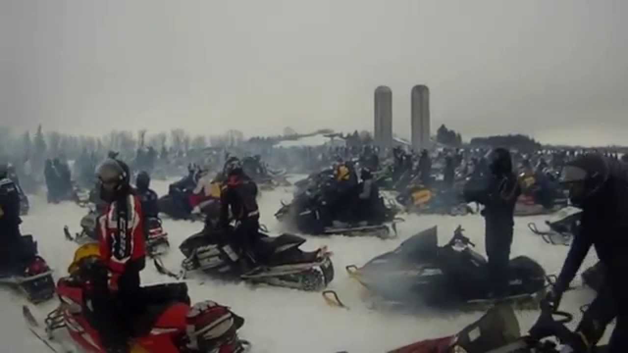 Guinness Record Snowmobile Ride - YouTube
