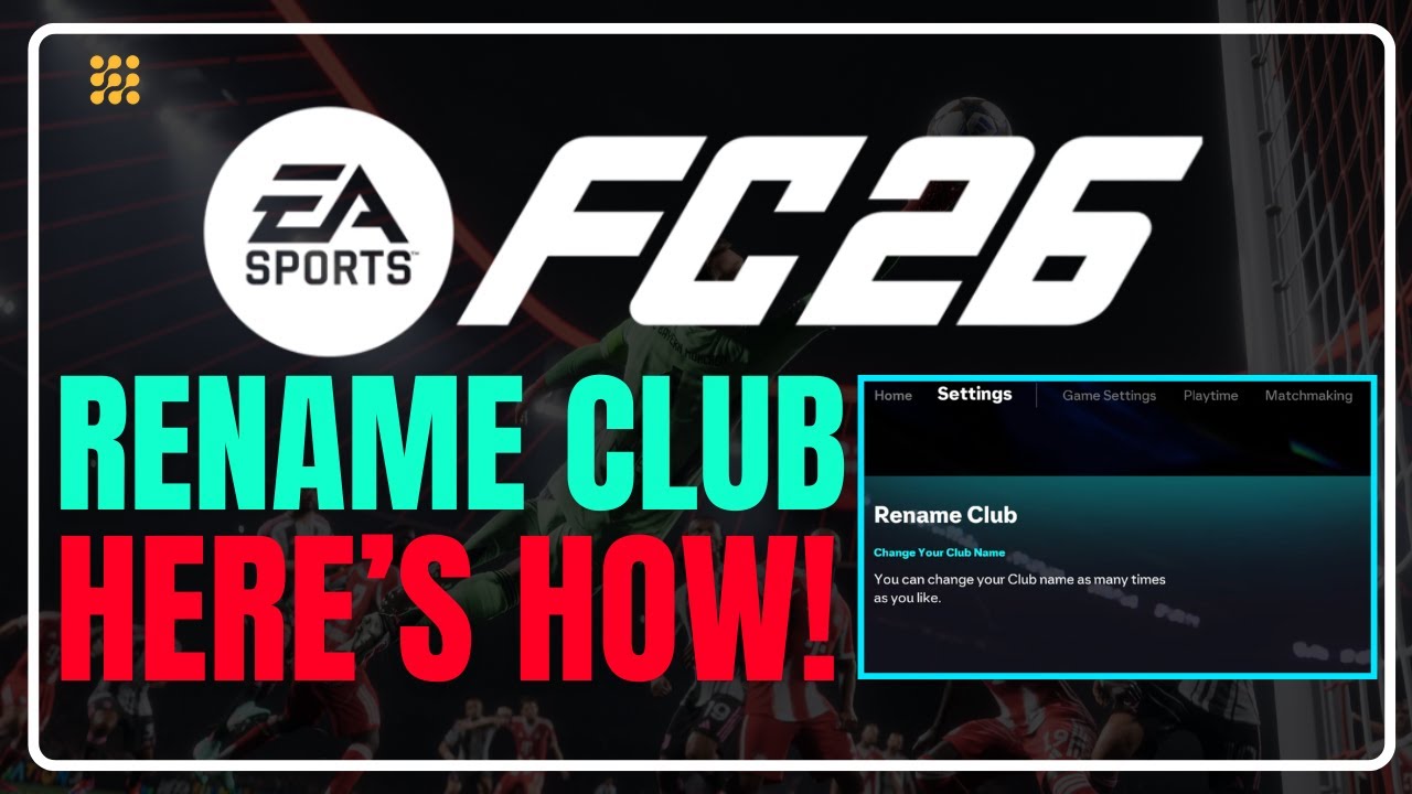 How to Change Your Club Name in EA FC 26 – Quick & Easy Tutorial! - YouTube