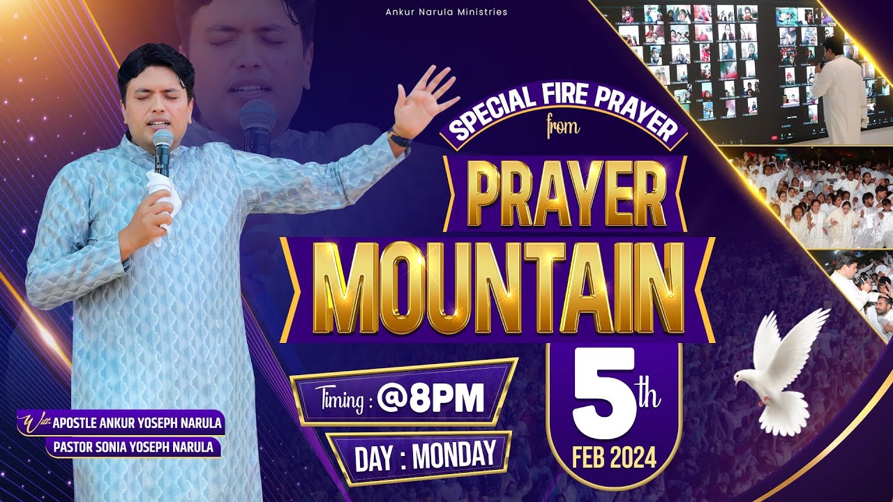 LIVE HEALING PRAYER HOUR FROM PRAYER MOUNTAIN (05 -02-2024) || Ankur ...